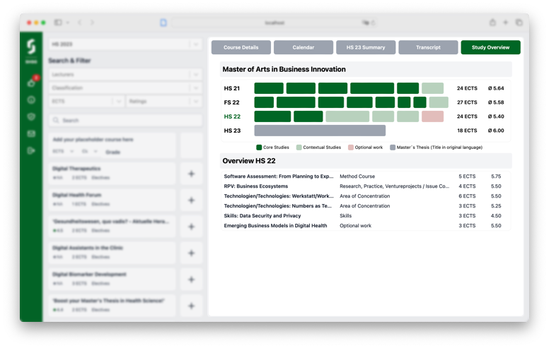 Biddit.app Study Planning by Marc-Robin Gruener